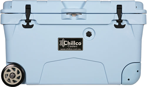 70 Litre with Wheels Sky Blue Esky Cooler - Chillco Coolers